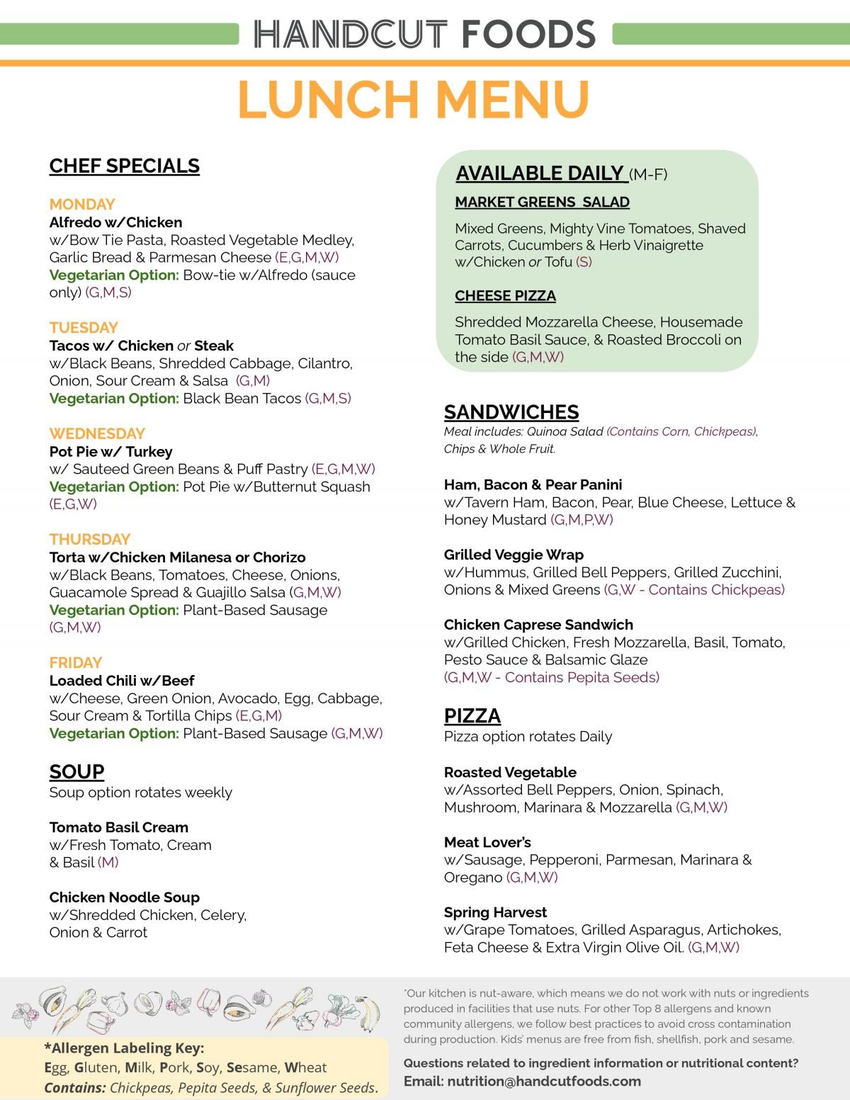 Campus Dining – HandCut Foods